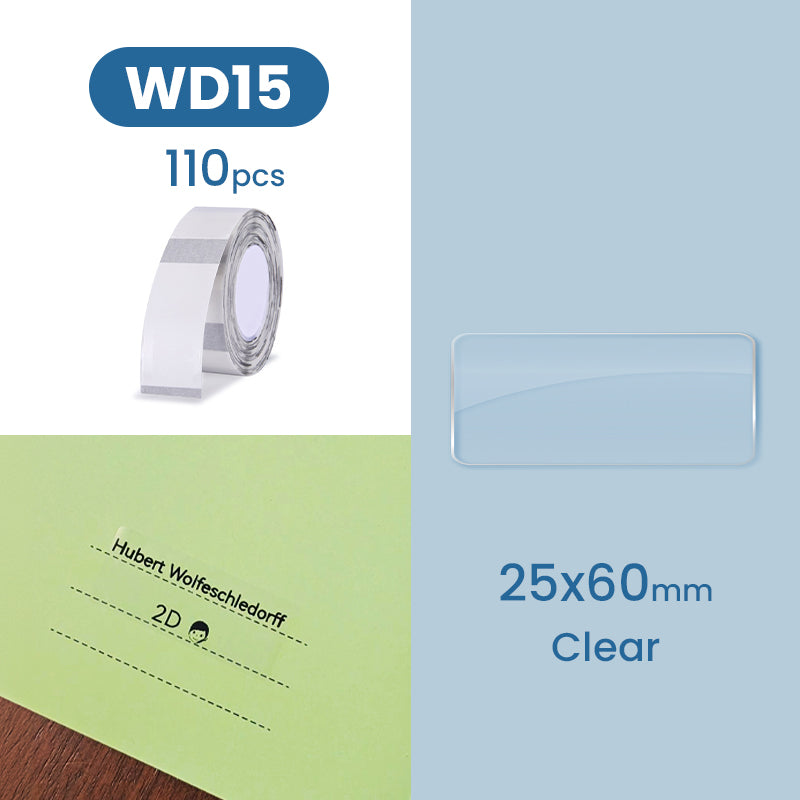 D101 Labels - Clear – Niimbot Label Maker